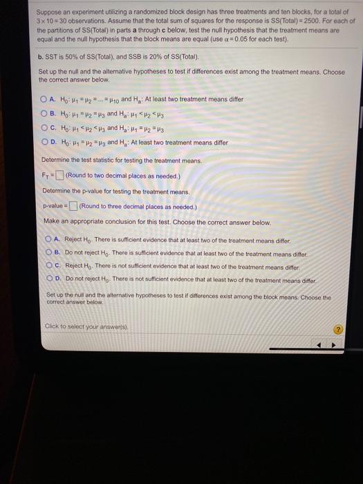Solved Question Help Suppose an experiment utilizing a | Chegg.com