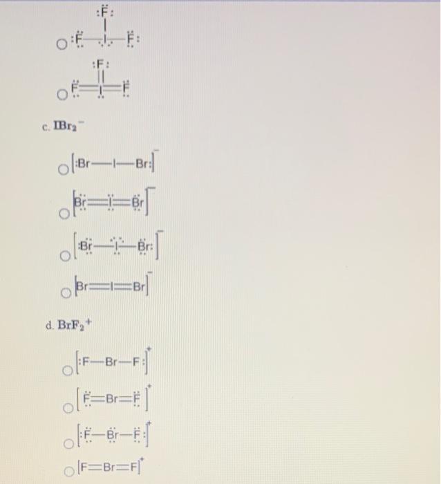 Solved (References Choose a Lewis structure for each of the | Chegg.com