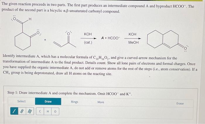 Solved The given reaction proceeds in two parts. The first | Chegg.com