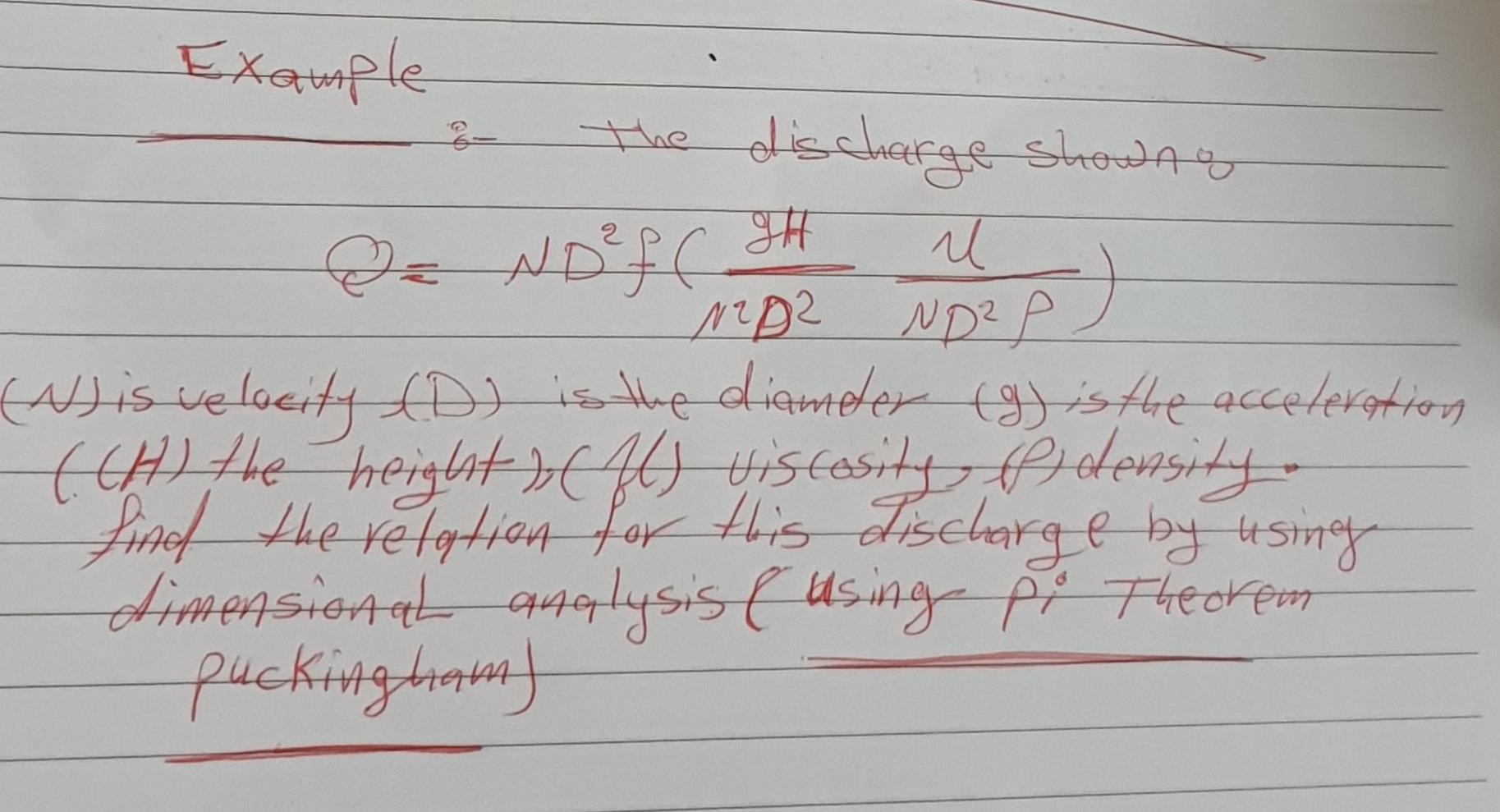 Solved - 2 N2D2 Example The discharge shown a 9H Q = No²fc u | Chegg.com