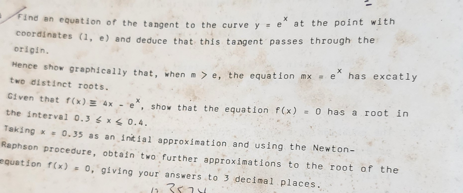 Solved Advanced level maths. newton | Chegg.com