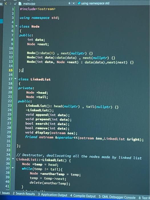 Solved 2 Search Results 3 Application Output 4 Compile | Chegg.com