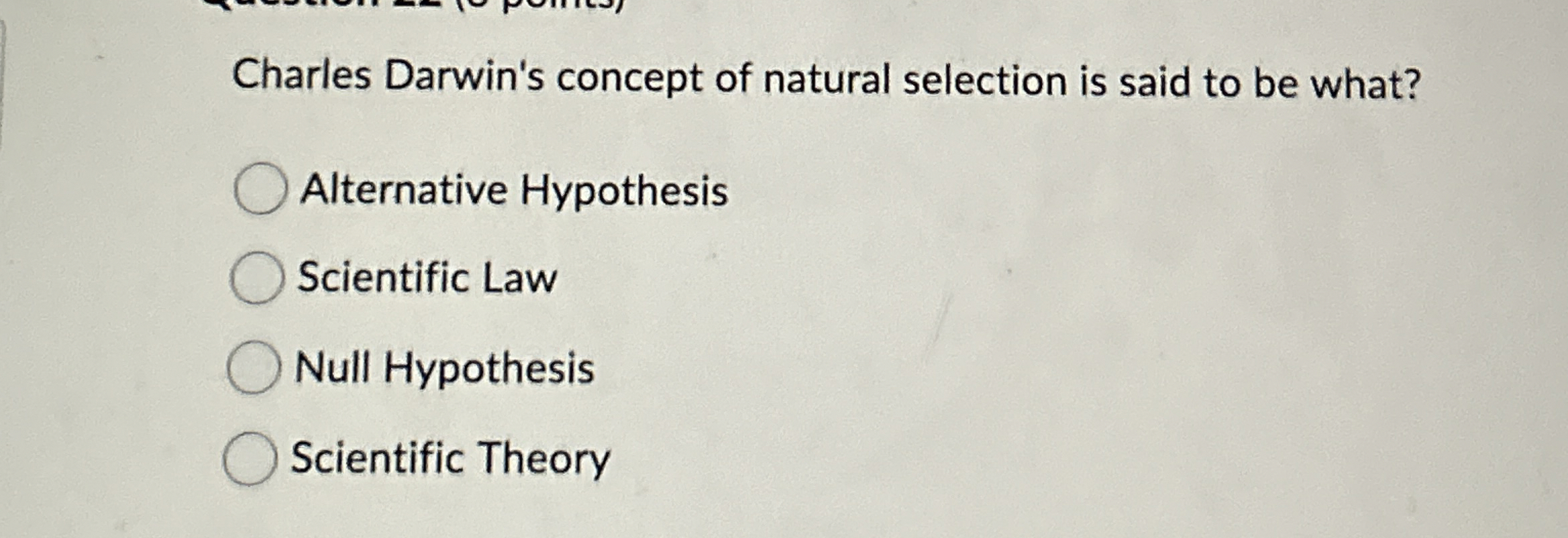 Solved Charles Darwin's concept of natural selection is said | Chegg.com