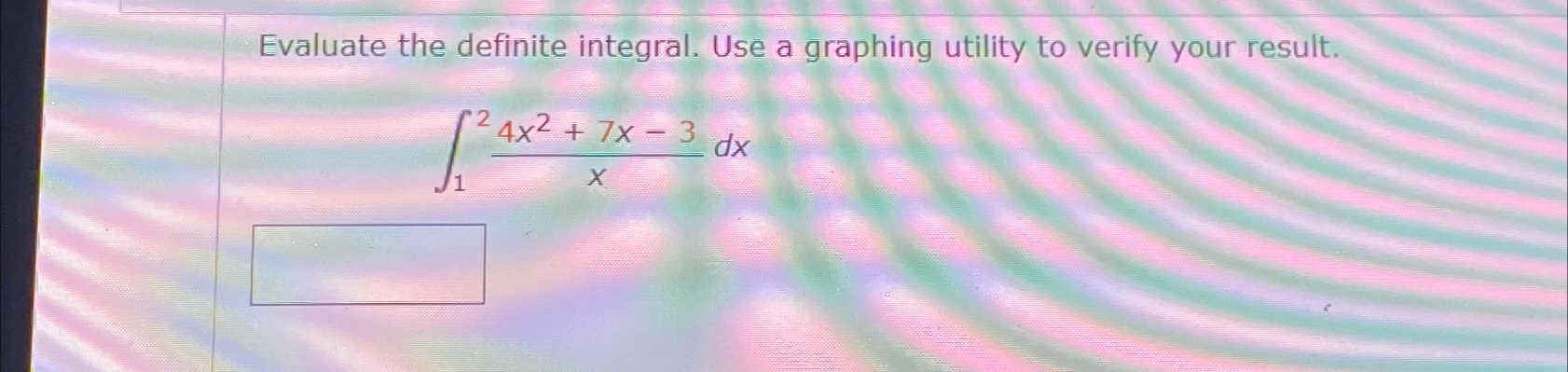 Solved Evaluate the definite integral. Use a graphing | Chegg.com