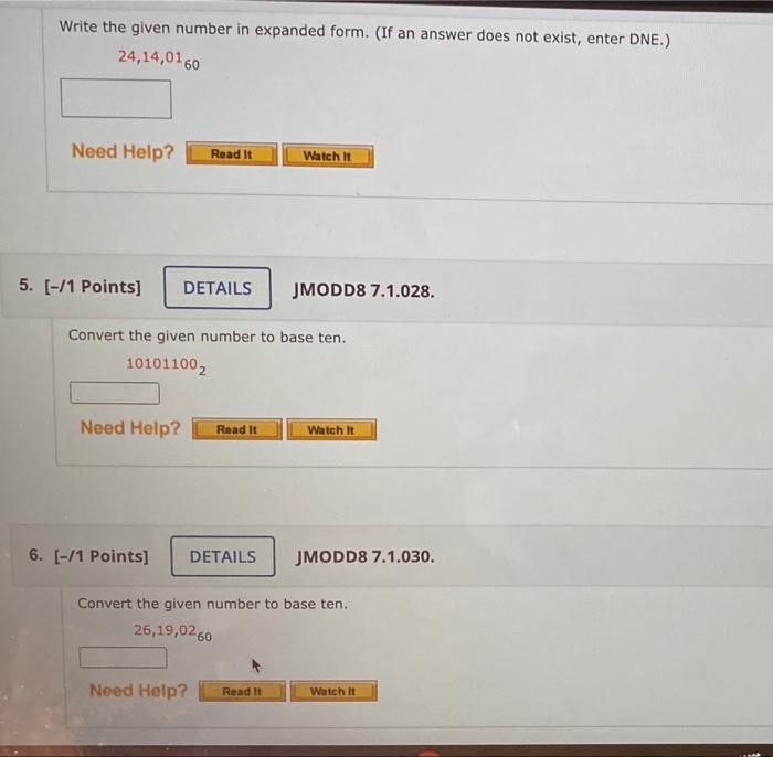 Solved Write the given number in expanded form. (If an | Chegg.com