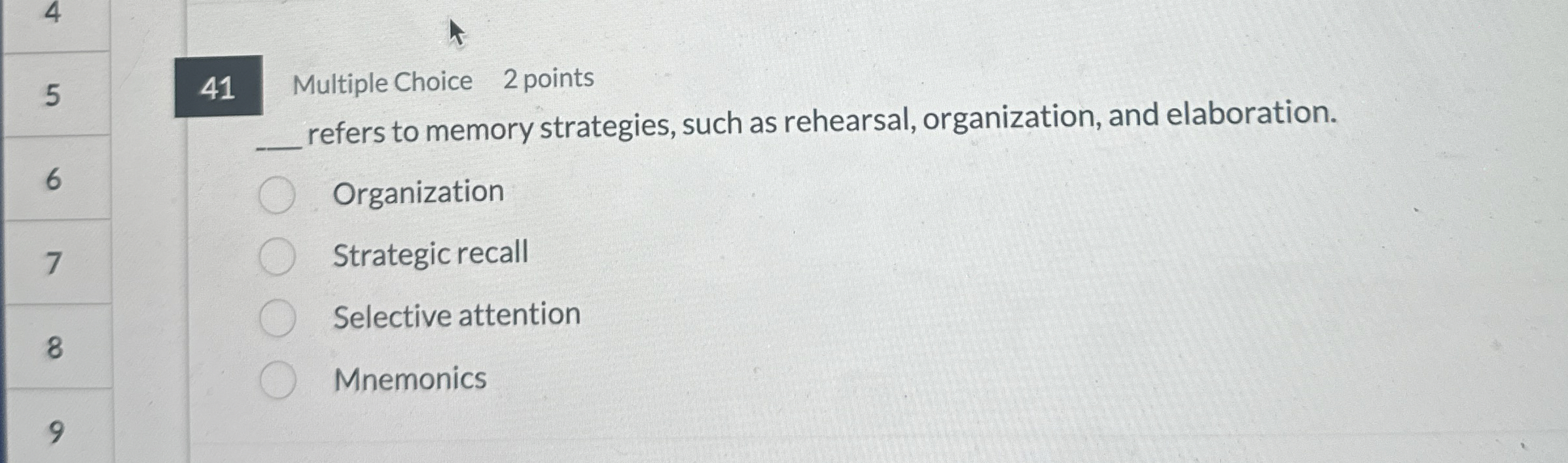 Solved 41 ﻿Multiple Choice 2 ﻿pointsq, ﻿refers to memory | Chegg.com