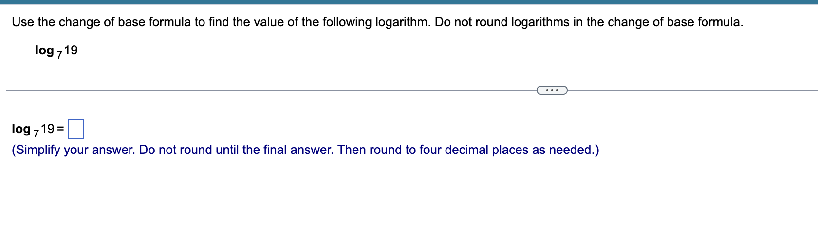 Solved Use the change of base formula to find the value of | Chegg.com