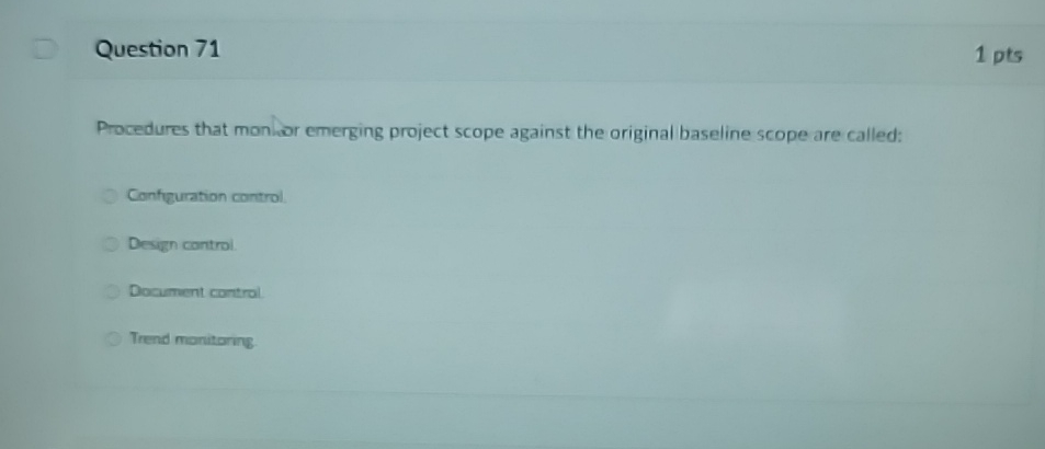 Solved Question 711 ﻿ptsProcedures that monior emerging | Chegg.com