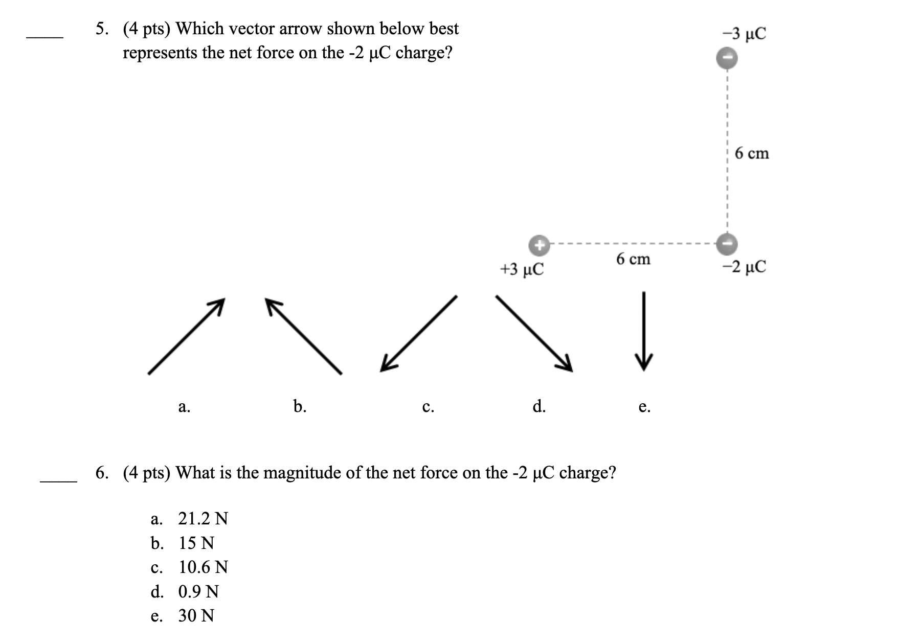 Solved (4 ﻿pts) ﻿Which vector arrow shown below | Chegg.com