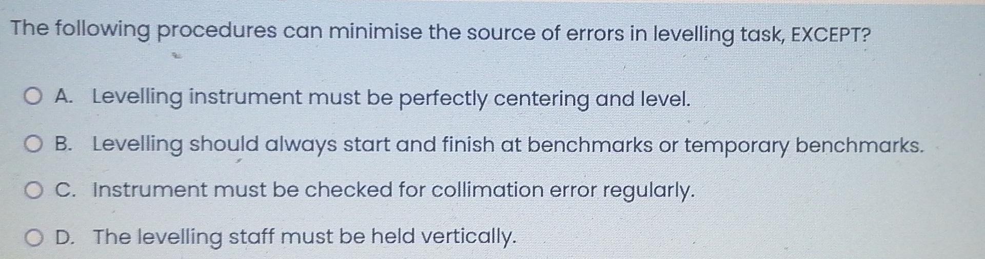 Solved Which of the followings is considered when | Chegg.com