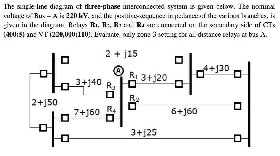 Solved The single-line diagram of three-phase interconnected | Chegg.com