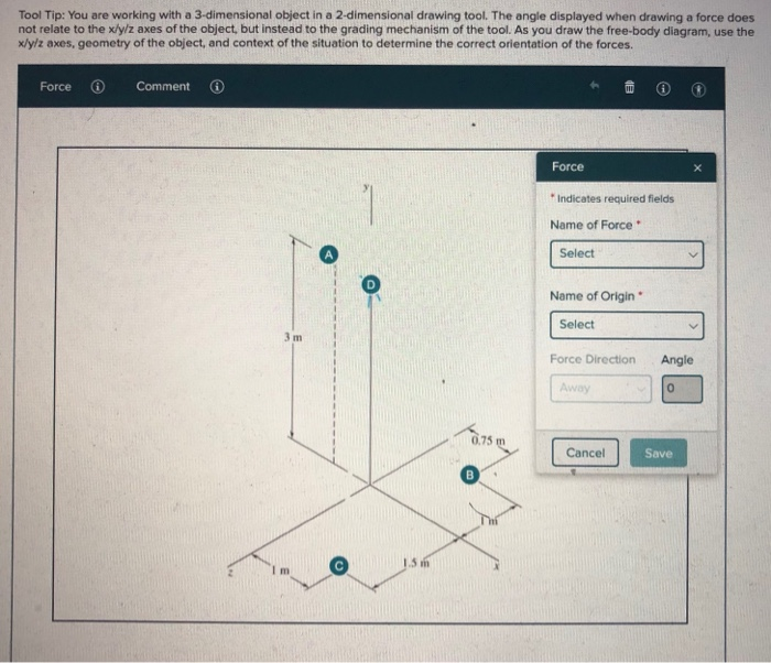 Tool Tip: You are working with a 3-dimensional object | Chegg.com