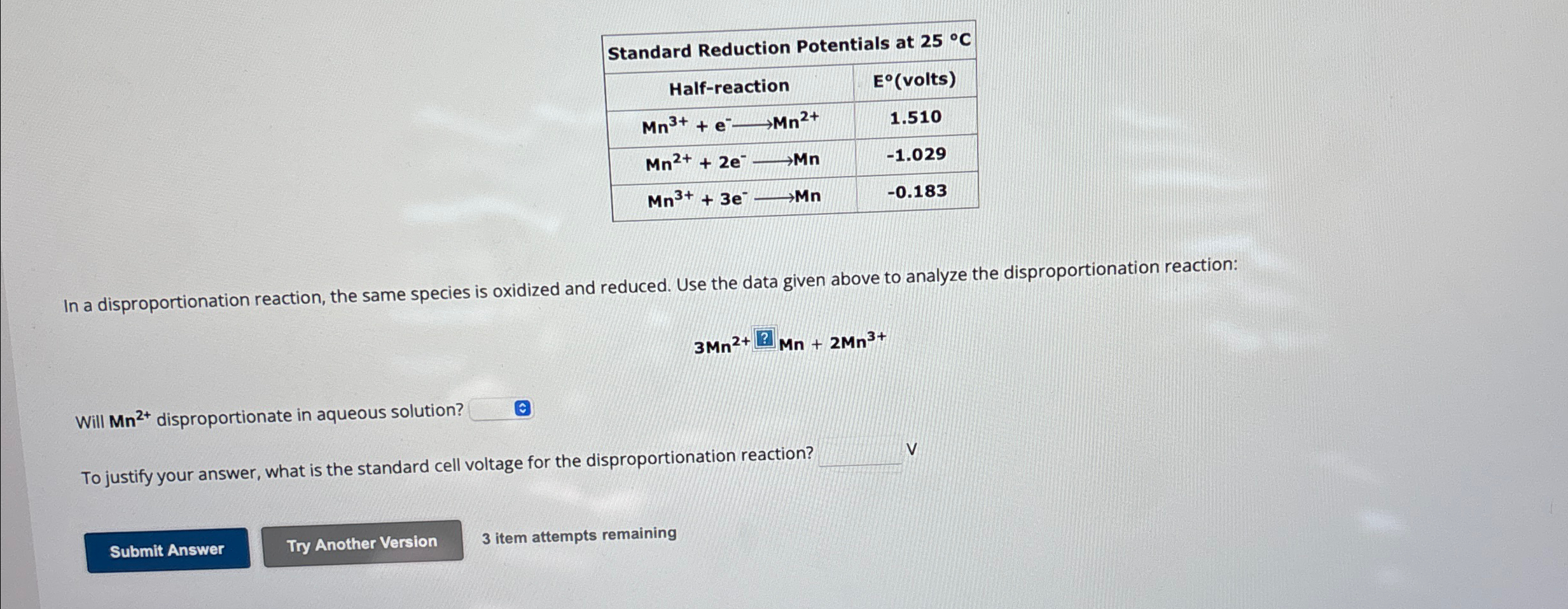 \table[[Standard Reduction Potentials at 25°C | Chegg.com