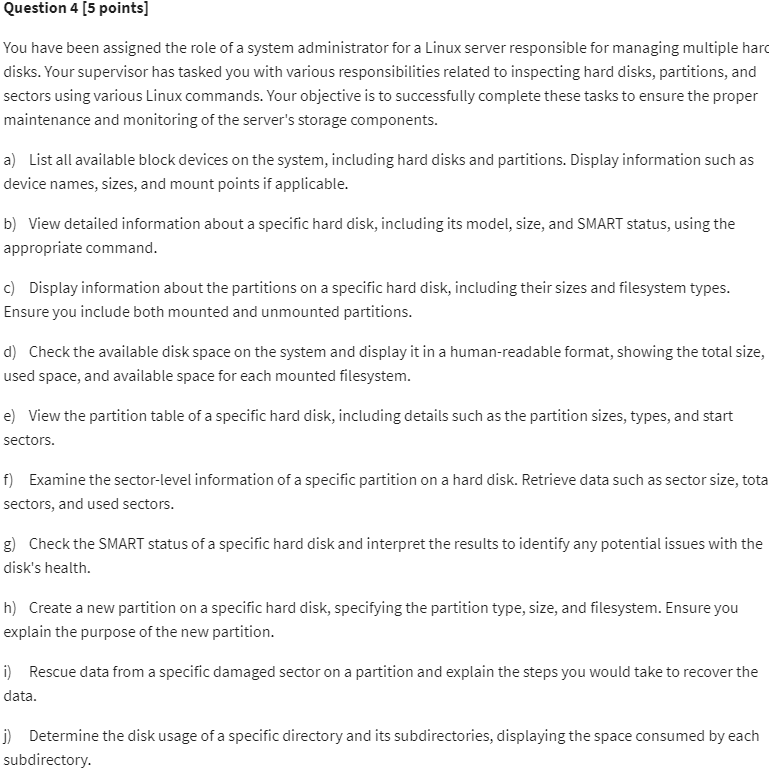 Solved Question 4 5 ﻿points You Have Been Assigned The Role 