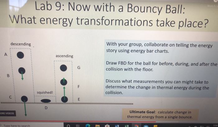 Solved Watch Lab 9: Now with a Bouncy Ball: What energy | Chegg.com