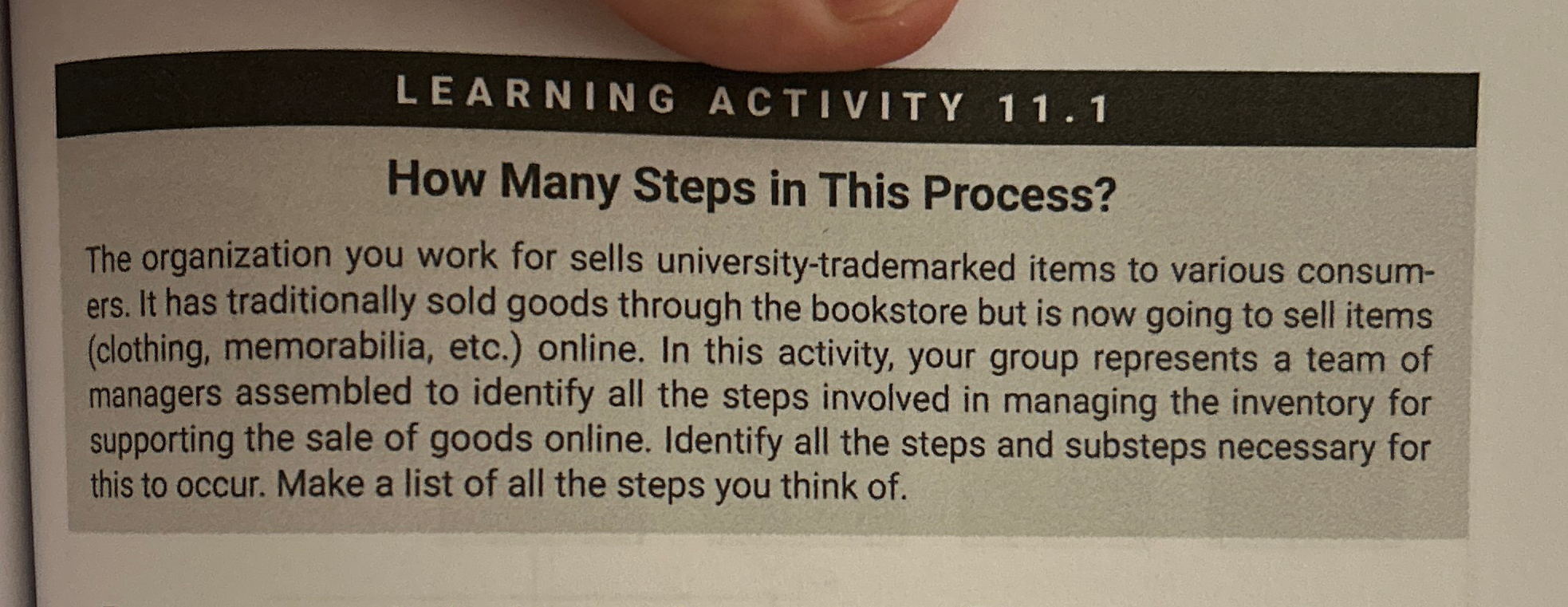 Solved LEARNING ACTIVITY 11.1How Many Steps in This | Chegg.com