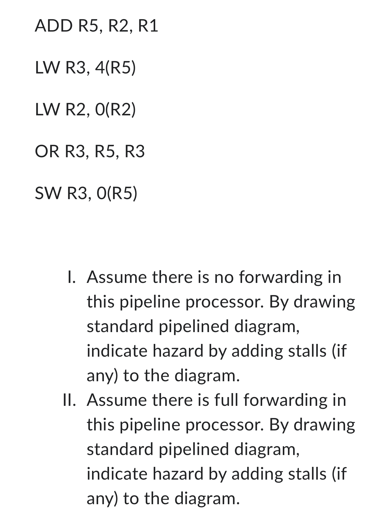 Problem 4 ﻿: The following sequences are implemented | Chegg.com