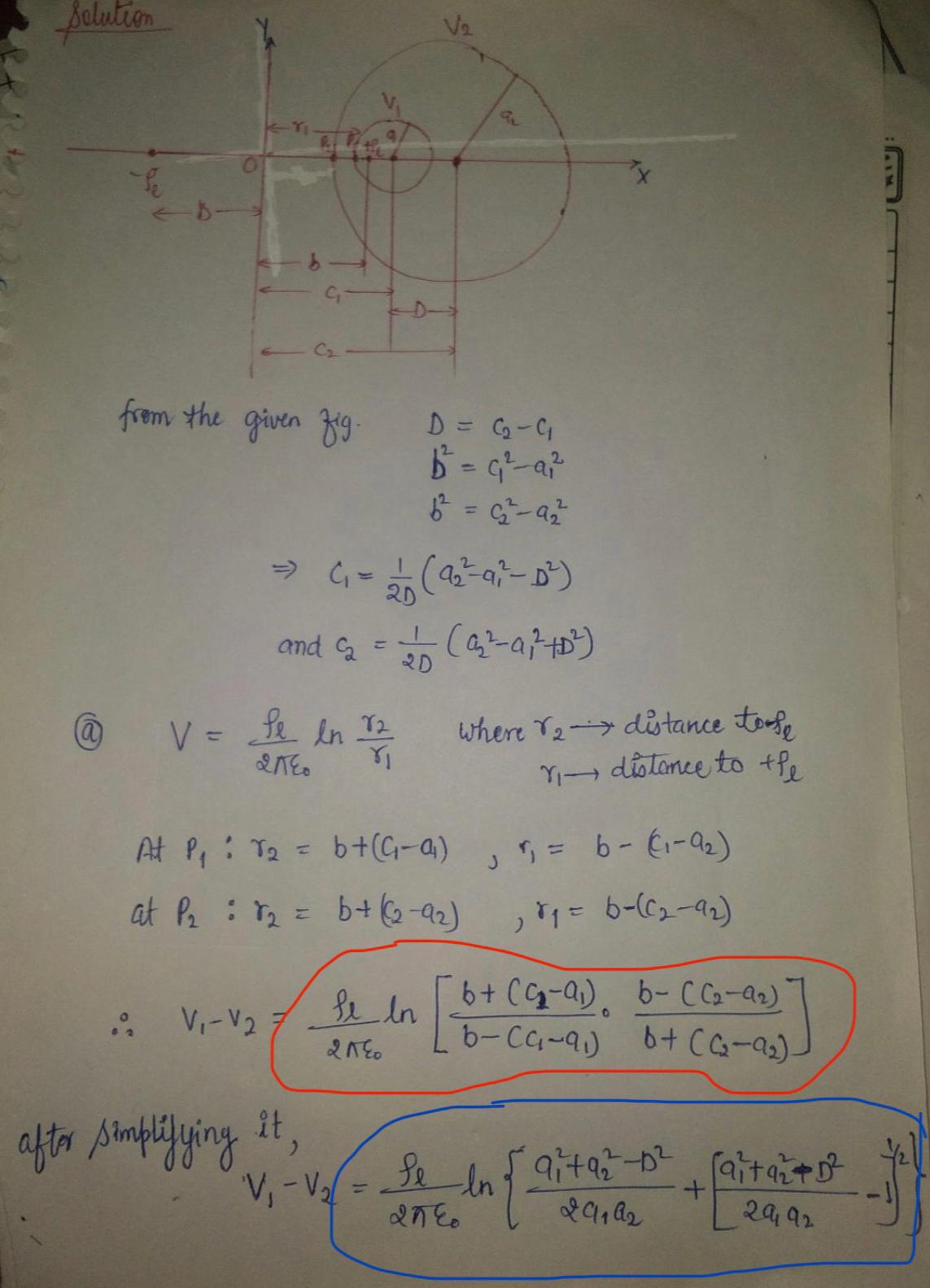 Solved How to simplify from the red circle to the blue one? | Chegg.com