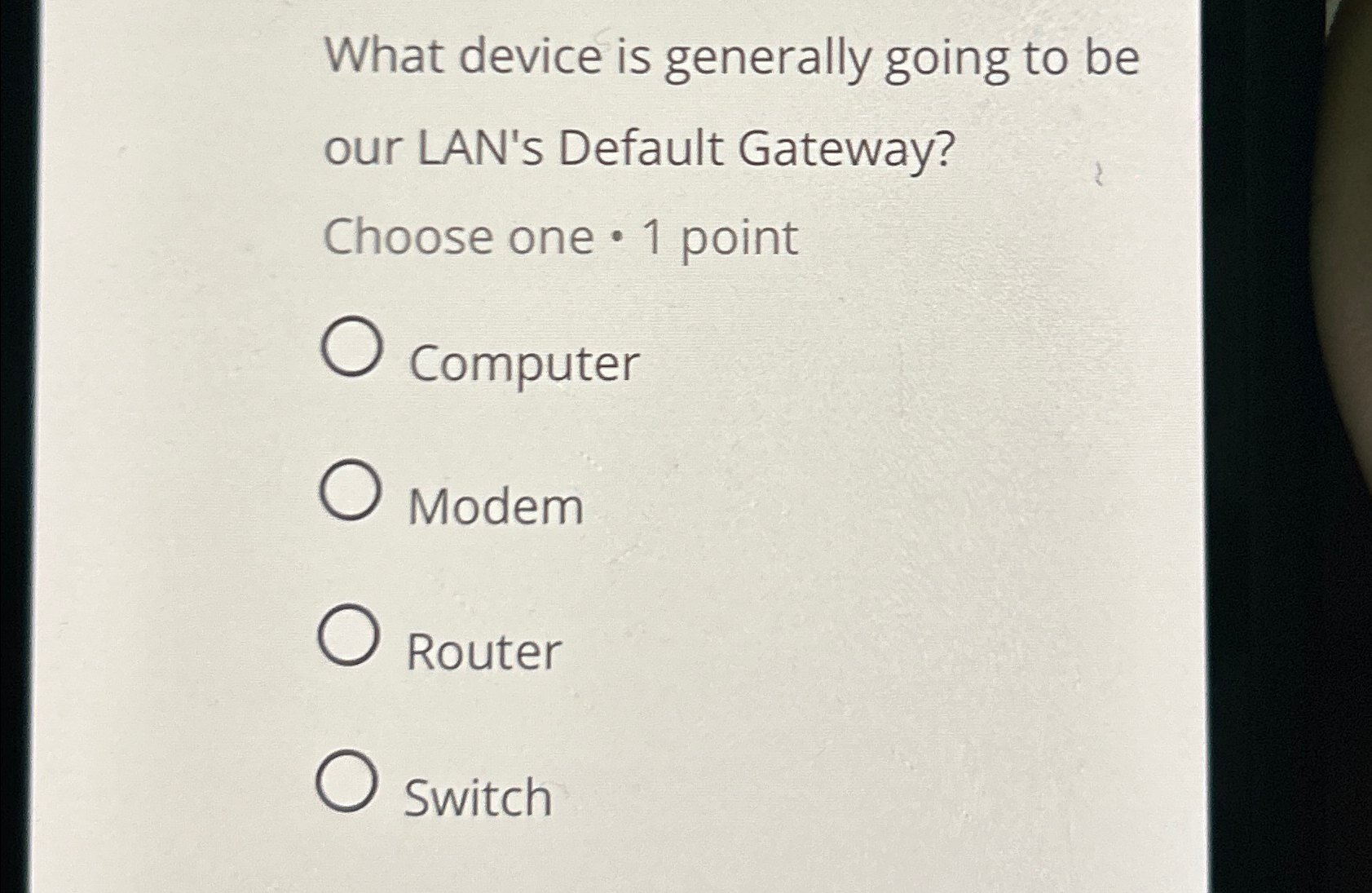 Solved What device is generally going to be our LAN's | Chegg.com