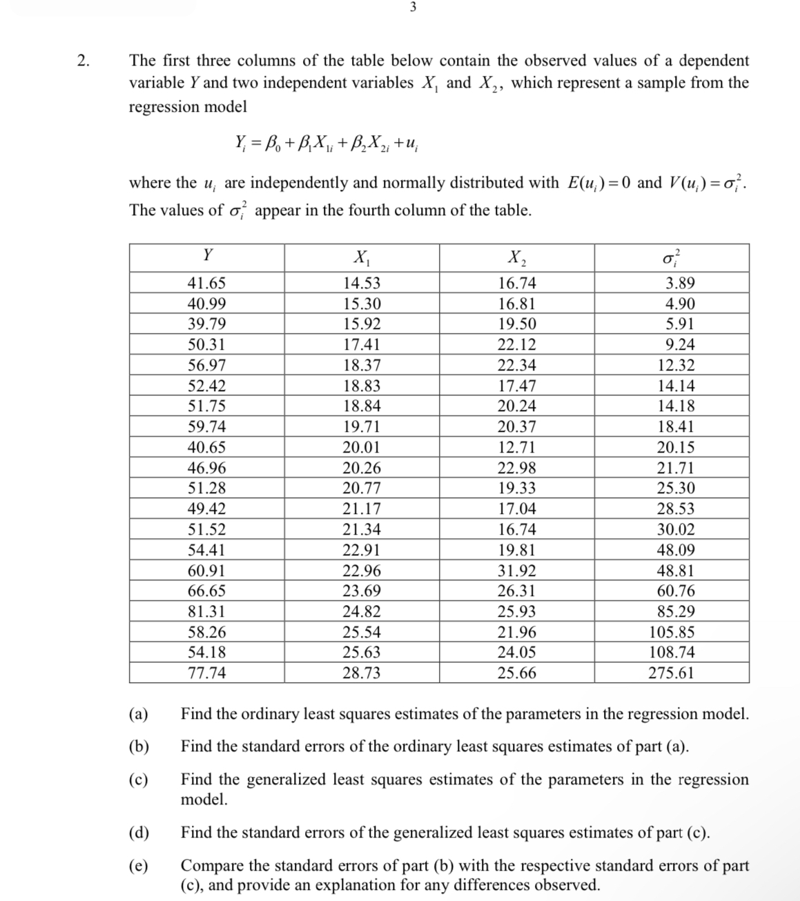 32. ﻿The first three columns of the table below | Chegg.com