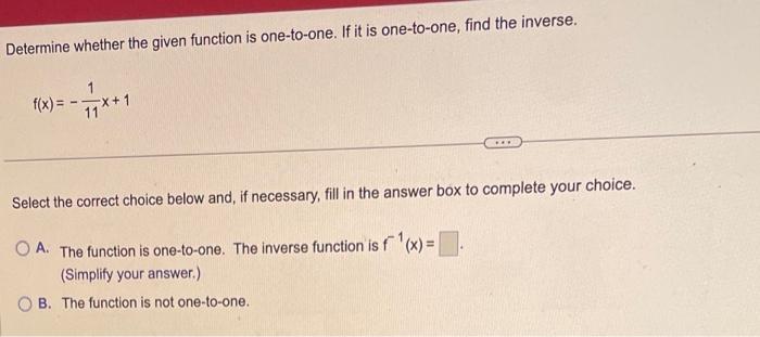 Solved The graph of a one-to-one function is shown to the | Chegg.com