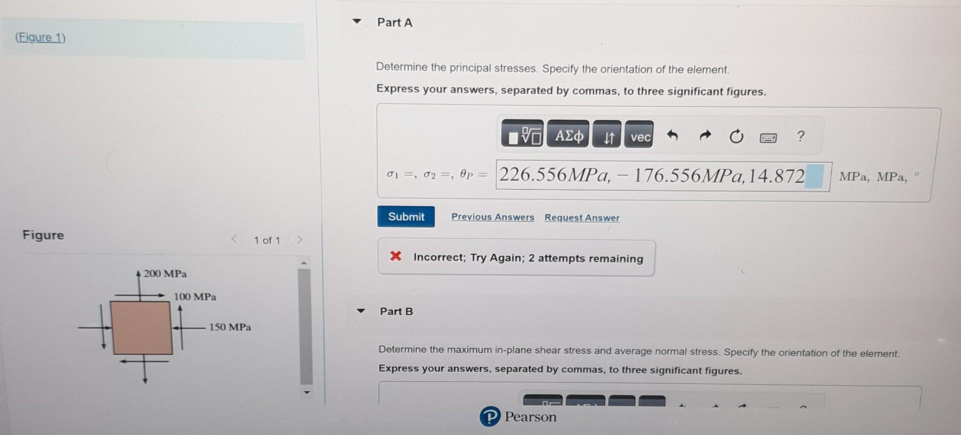 Solved (Figure 1) Figure 200 MPa 100 MPa