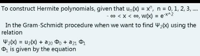 Solved To construct Hermite polynomials, given that un(x) = | Chegg.com