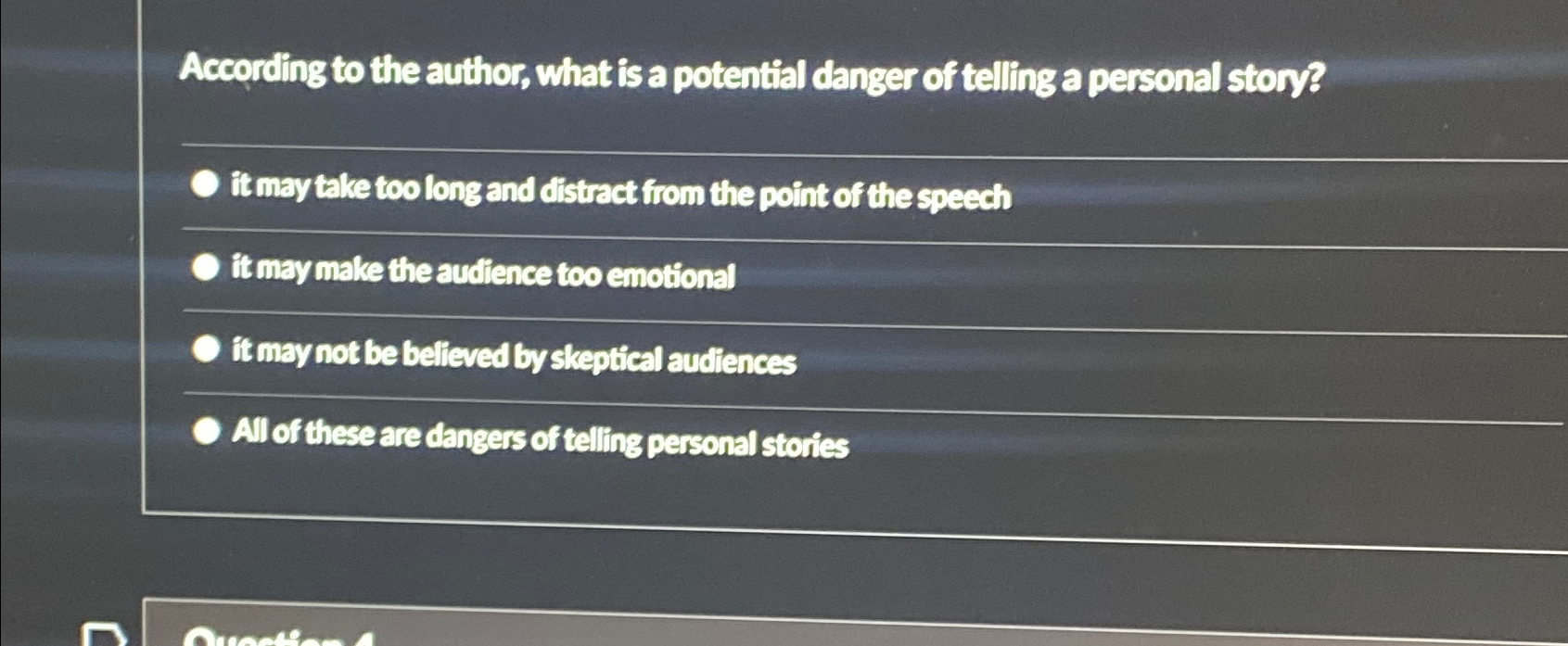 Solved According to the author, what is a potential danger | Chegg.com