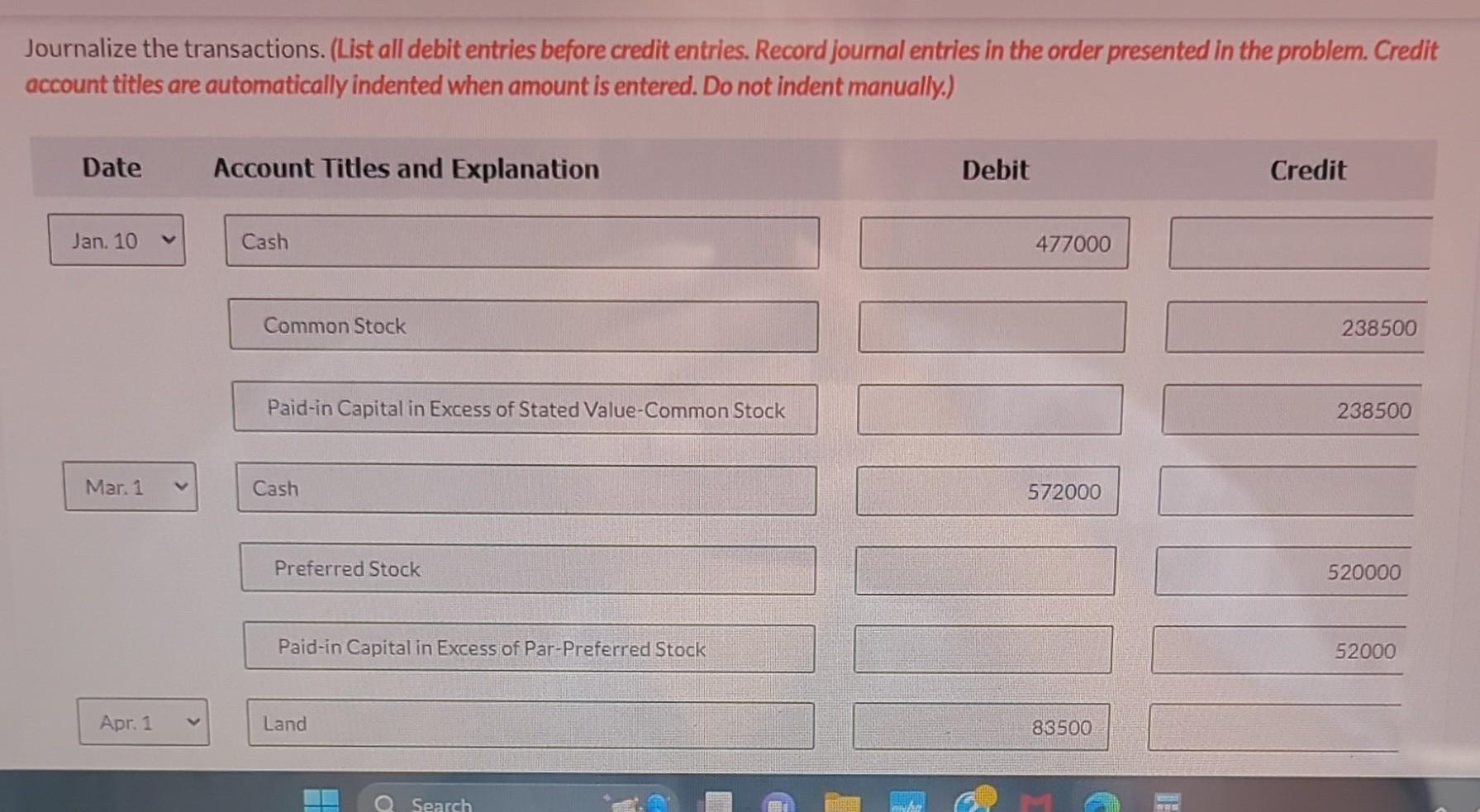 Solved Journalize the transactions. (List all debit entries | Chegg.com