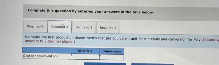 Solved Exercise 4-8 (Algo) Equivalent Units; Cost per | Chegg.com