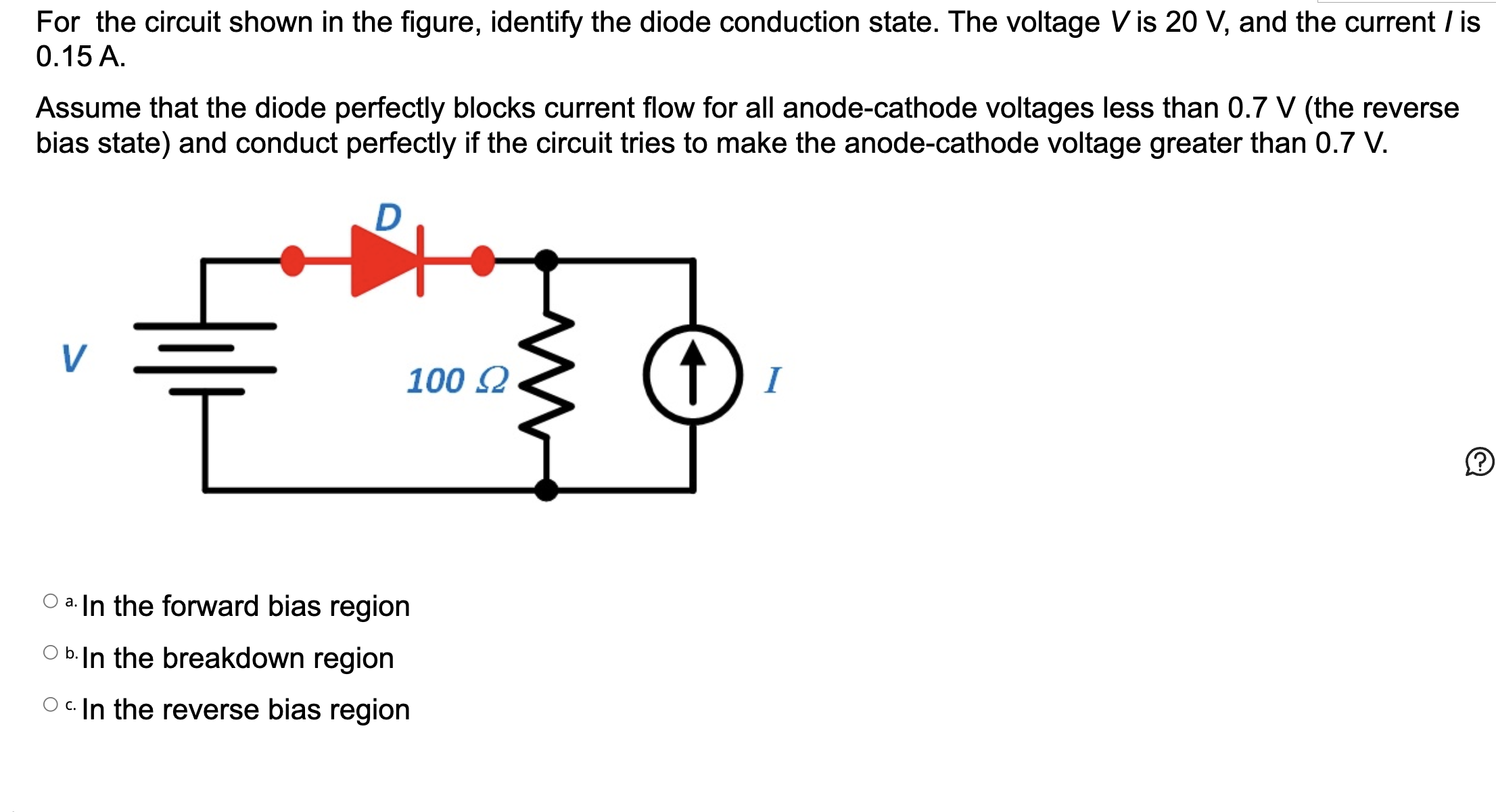 Solved For the circuit shown in the figure, identify the | Chegg.com