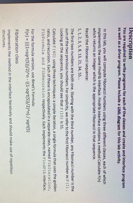Solved Description You are required to write programs for | Chegg.com