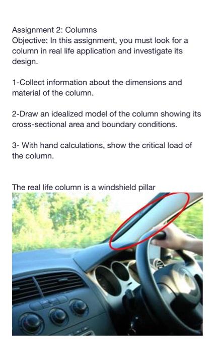 Assignment 2: Columns Objective: In this assignment, | Chegg.com