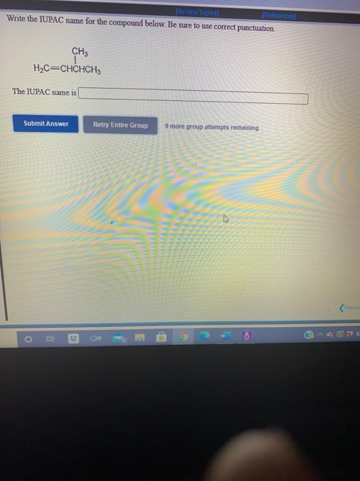 Solved [Review Topics] (References) Write the IUPAC name for | Chegg.com
