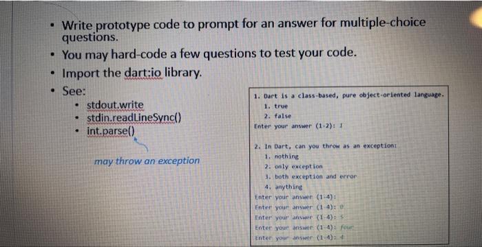 Solved - Write prototype code to prompt for an answer for | Chegg.com