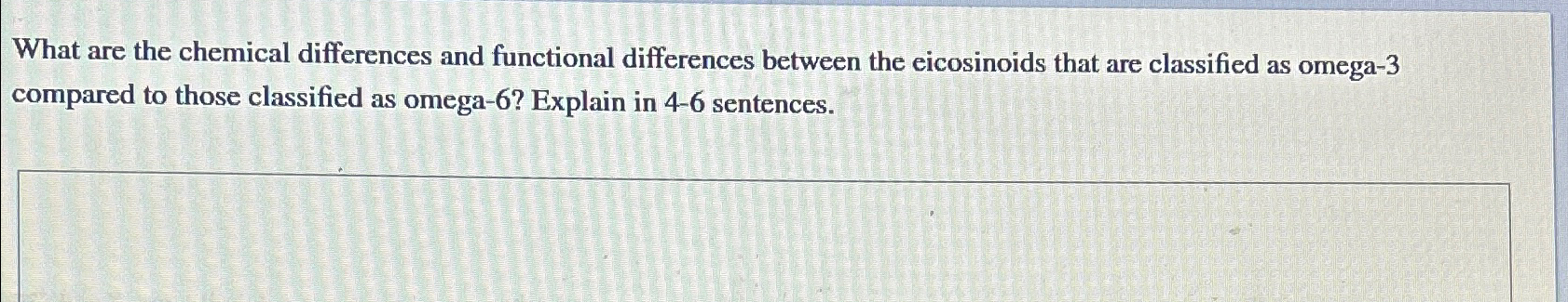 Solved What are the chemical differences and functional | Chegg.com