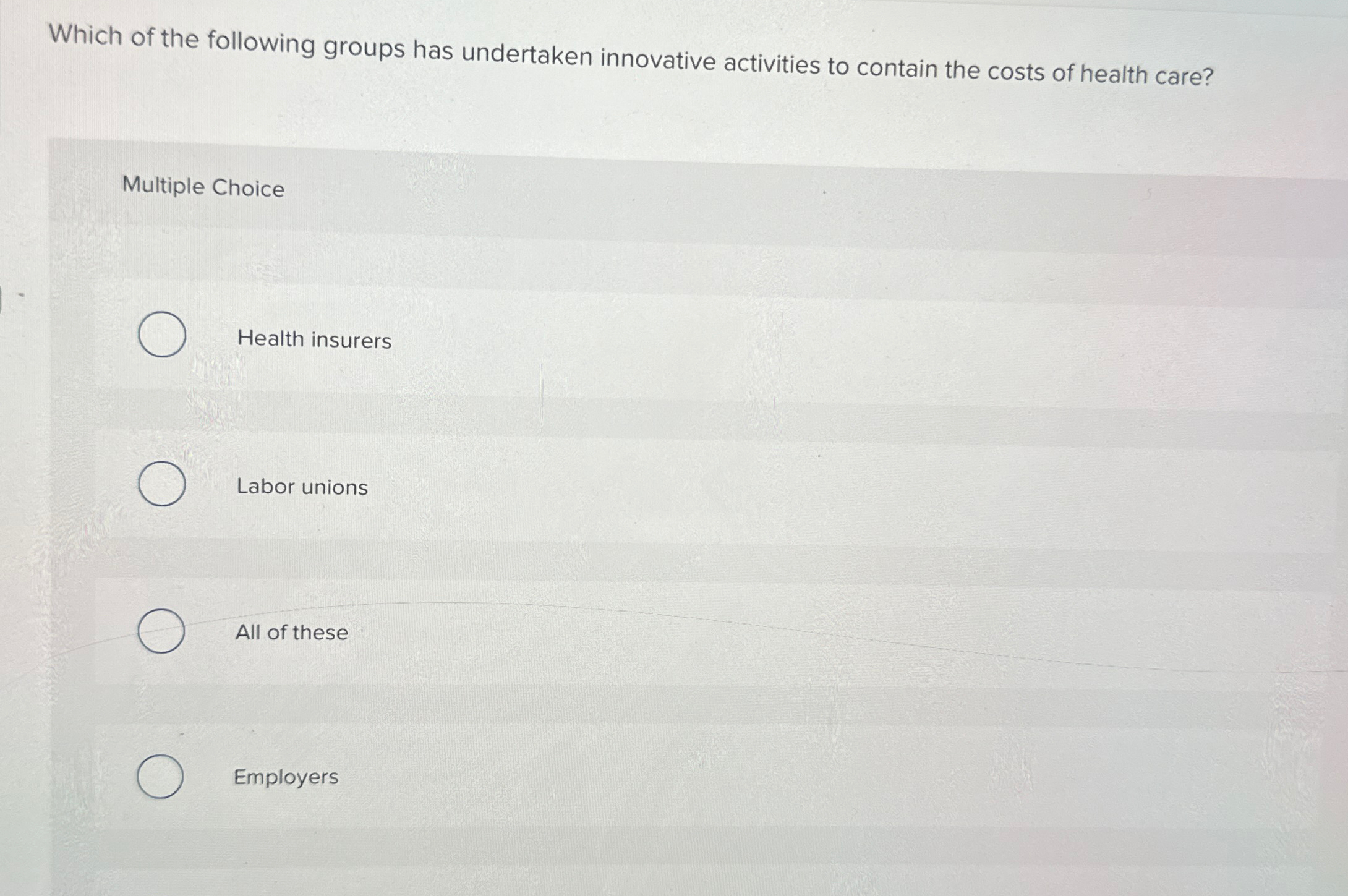 Solved Which of the following groups has undertaken | Chegg.com