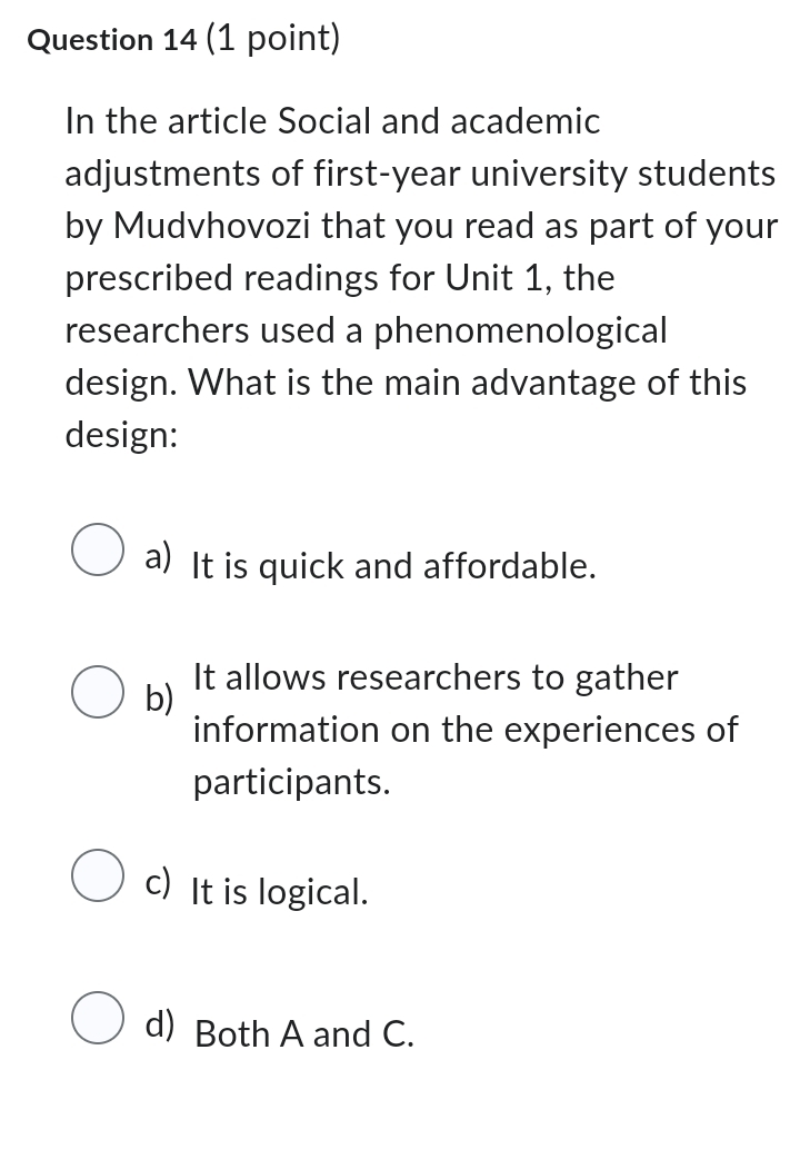 Solved Question 14 (1 ﻿point)In the article Social and | Chegg.com