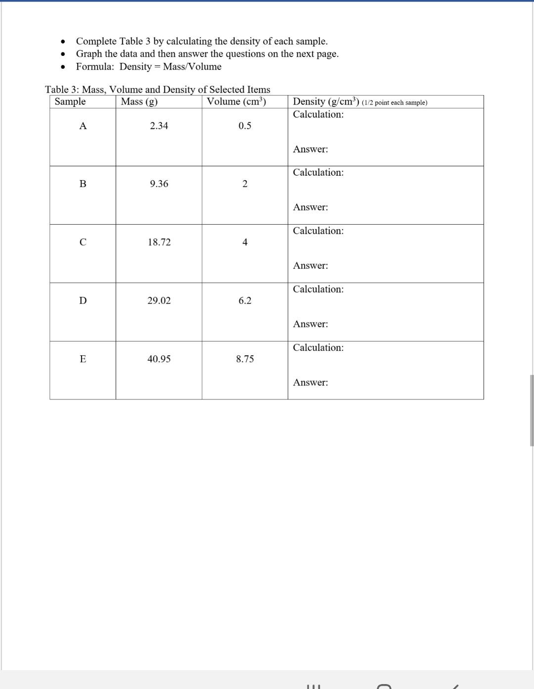 Solved Group Recorder's Name: Group Members' Names: Lab | Chegg.com