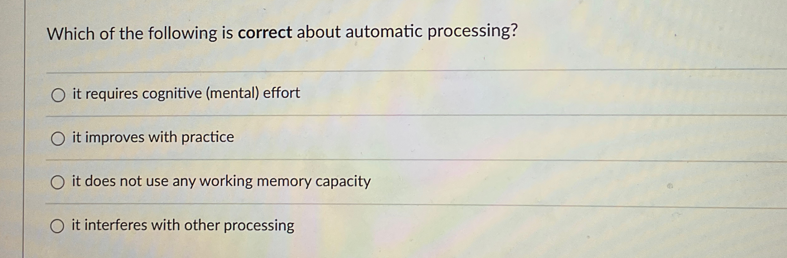 Solved Which of the following is correct about automatic | Chegg.com