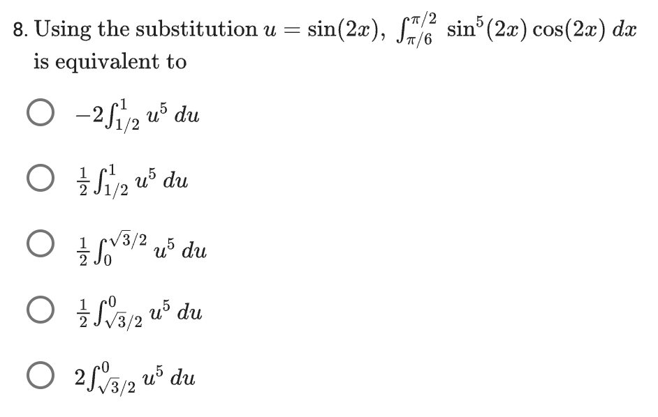 Solved Using the substitution | Chegg.com
