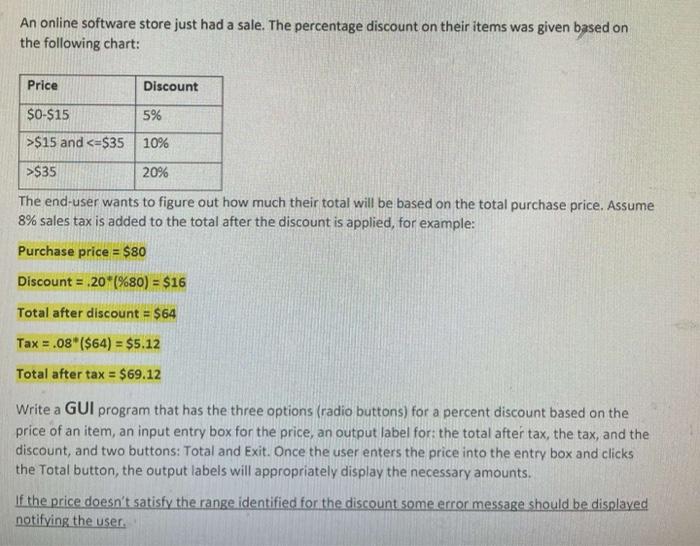 Solved An online software store just had a sale. The | Chegg.com