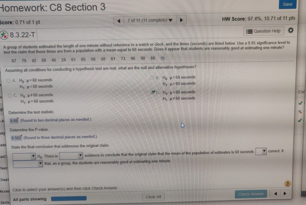 Solved Save Homework C8 Section 3 Score 0 71 Of 1 Pt 7 Of