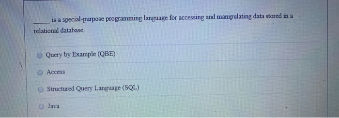 Solved is a special-purpose programming language for | Chegg.com
