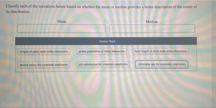 Solved Classify each of the narratives below based on | Chegg.com