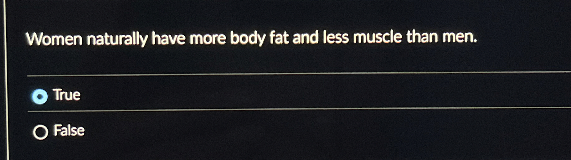 Solved Women naturally have more body fat and less muscle | Chegg.com