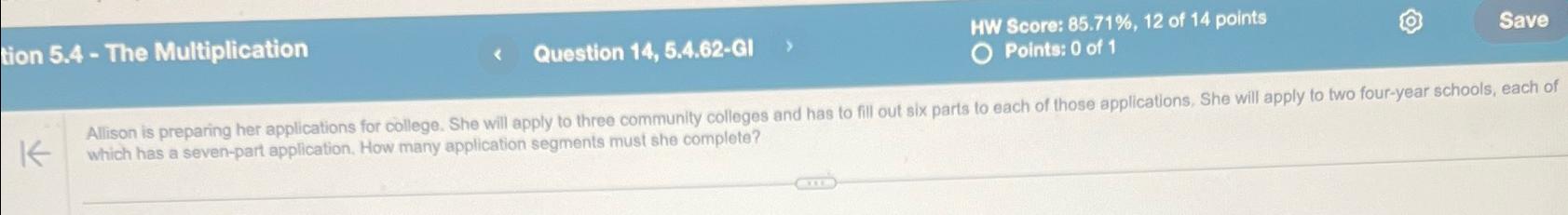 Solved Allison is preparing her applications for college. | Chegg.com