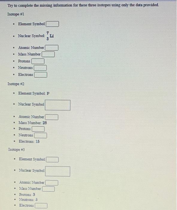 Solved Try to complete the missing information for these | Chegg.com