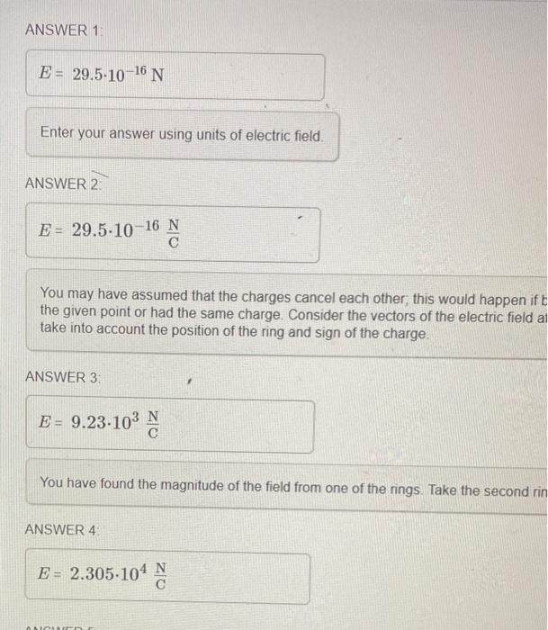 Solved What is the magnitude of the electric field E at the | Chegg.com