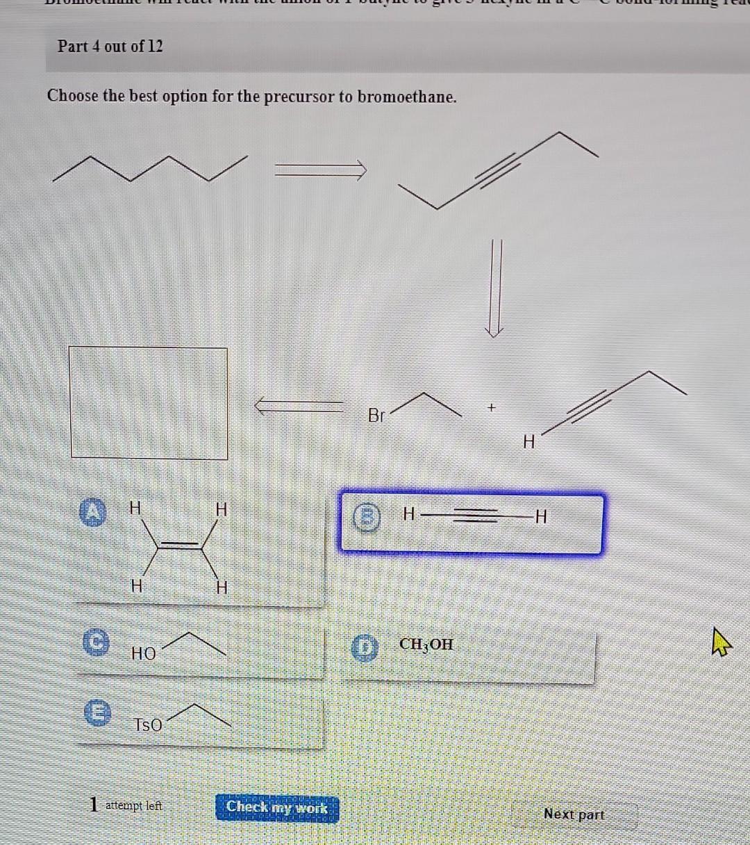 Solved Choose the best option for the precursor to | Chegg.com